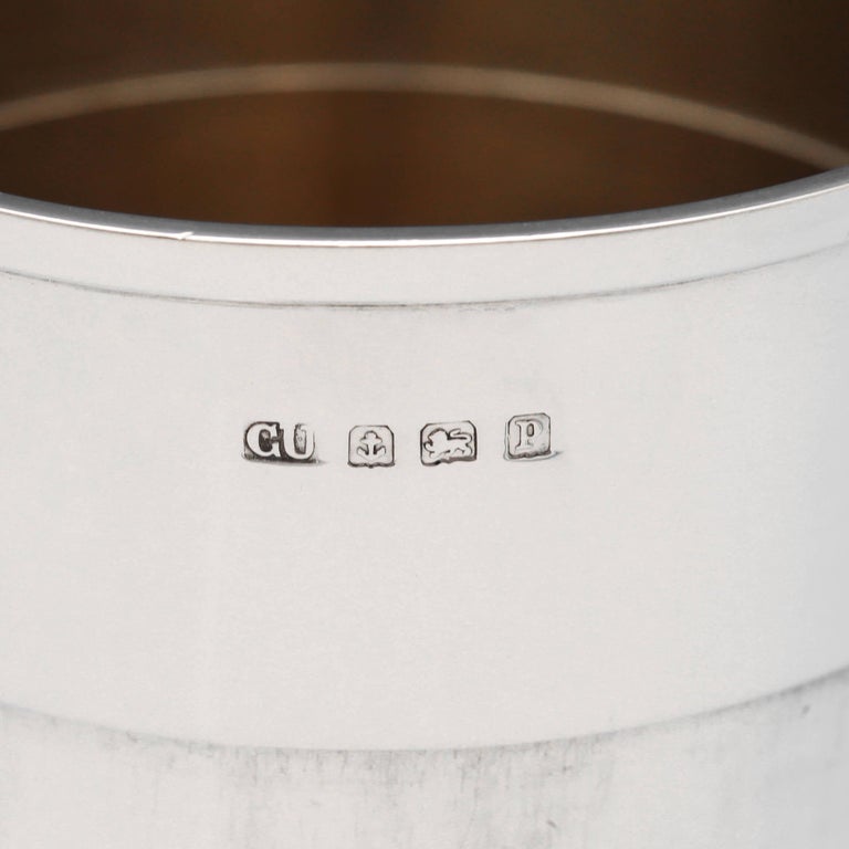 Antique Collapsible Sterling Silver Beaker by George Unite, Birmingham ...