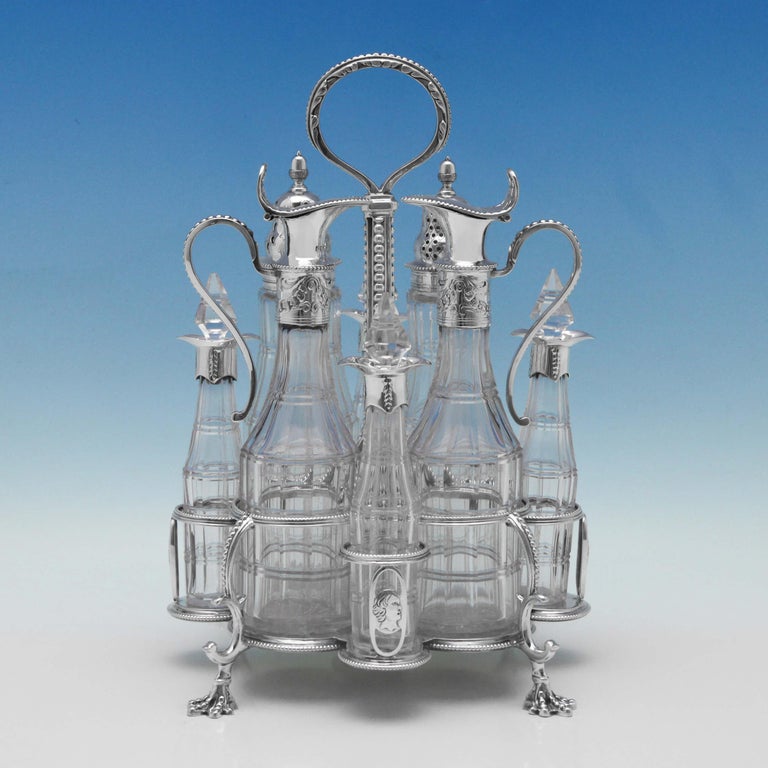 Sterling Silver Cruet Set For Sale at 1stdibs