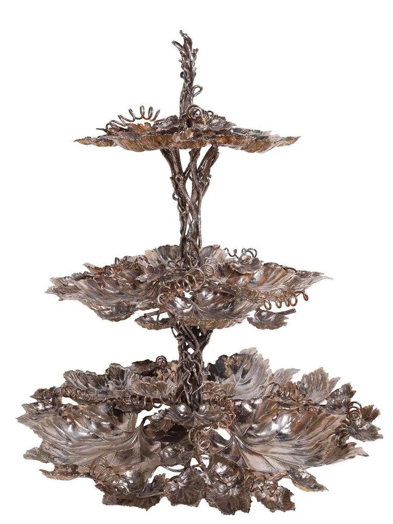 Sterling Silver Dessert Stand by Buccellati For Sale at 1stDibs