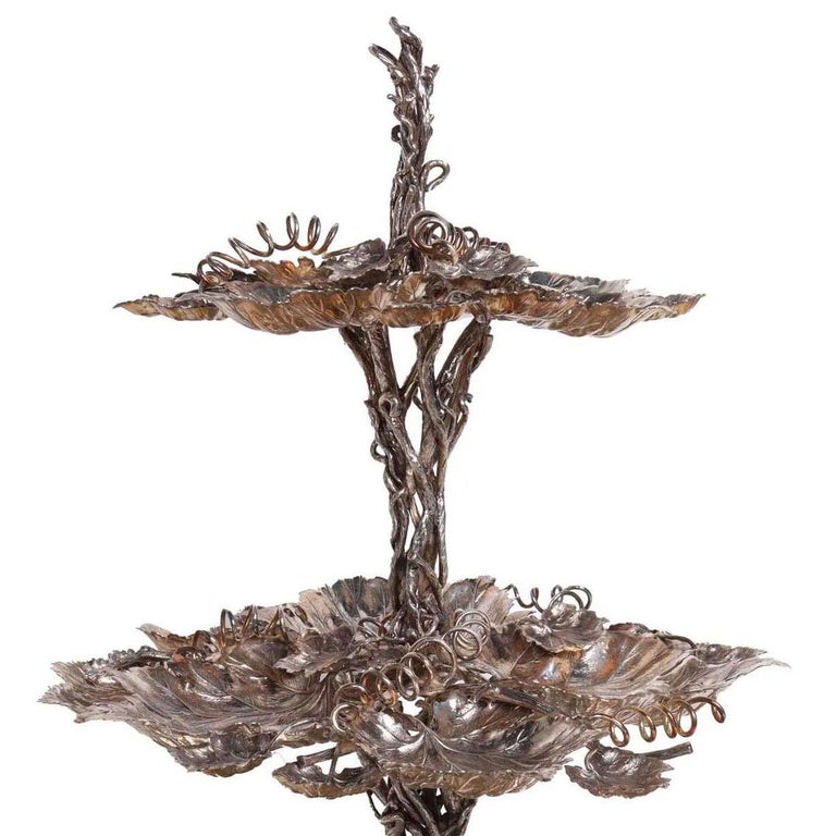 Sterling Silver Dessert Stand by Buccellati For Sale at 1stDibs