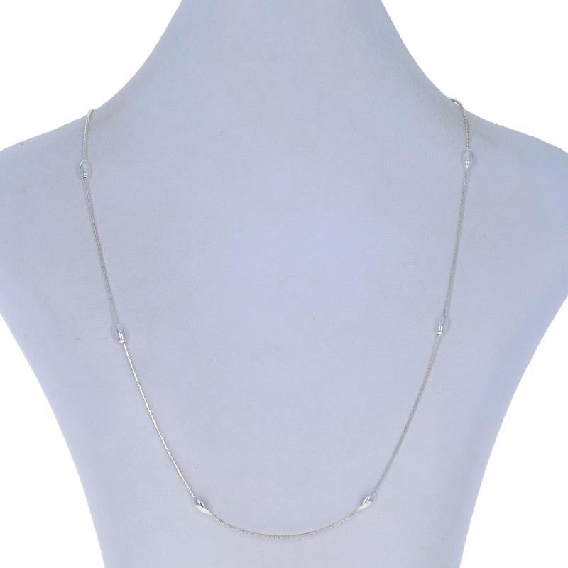 Vintage Italian Thick Box Chain Necklace, Sterling Silver For Sale at ...