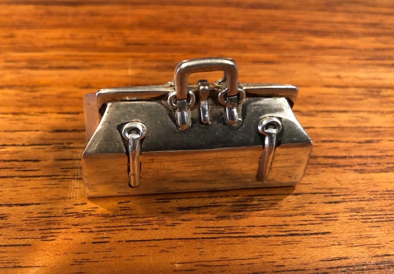 Sterling Silver Doctors / Medical Bag Pill Box in Sterling Silver at ...