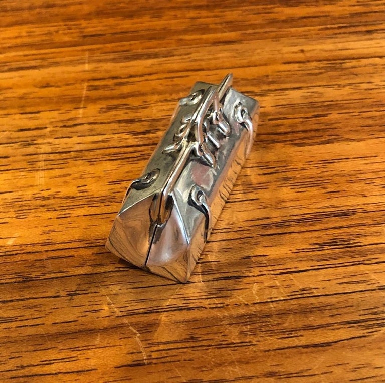 Sterling Silver Doctors / Medical Bag Pill Box in Sterling Silver at ...