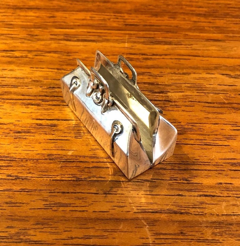 Sterling Silver Doctors / Medical Bag Pill Box in Sterling Silver at ...