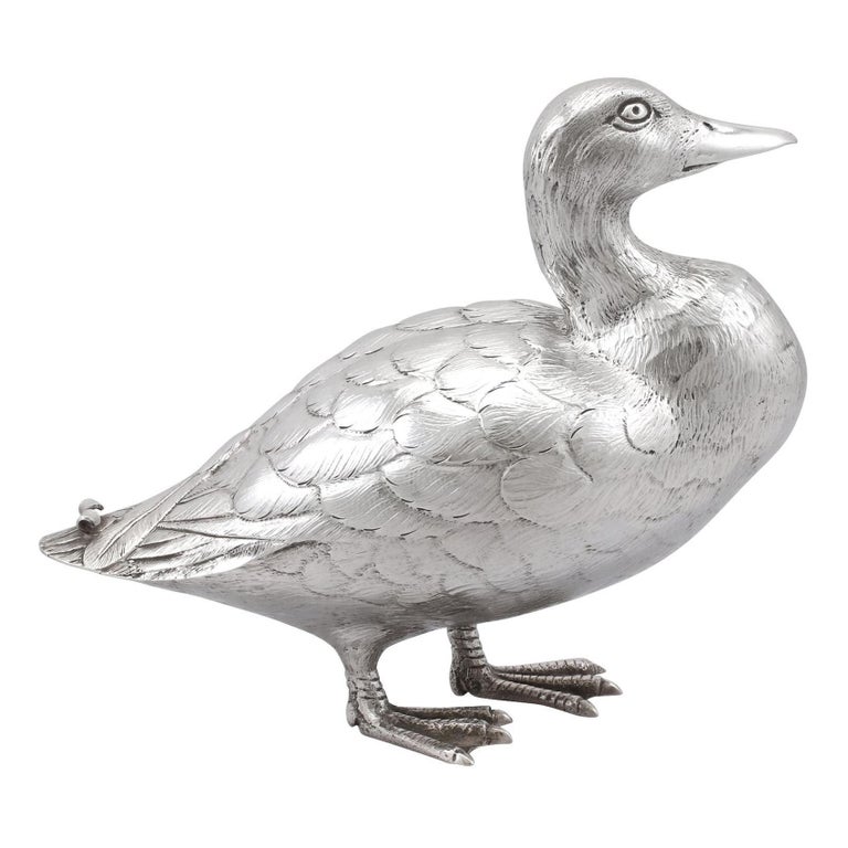 1967 Sterling Silver Duck Ornament at 1stDibs | silver duck ornaments ...