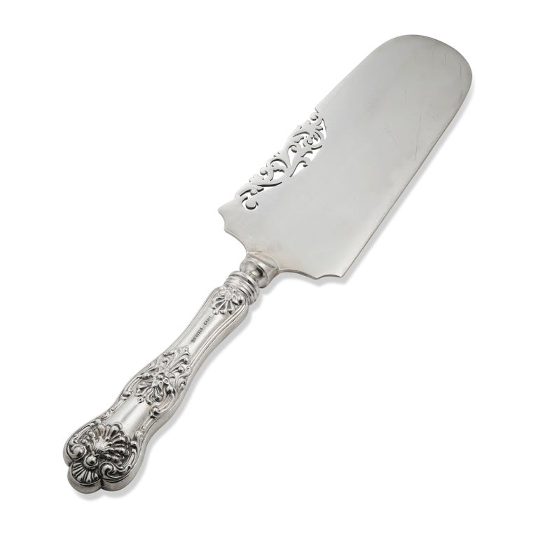 Sterling Silver Elaborate Birks Cake Server For Sale at 1stDibs
