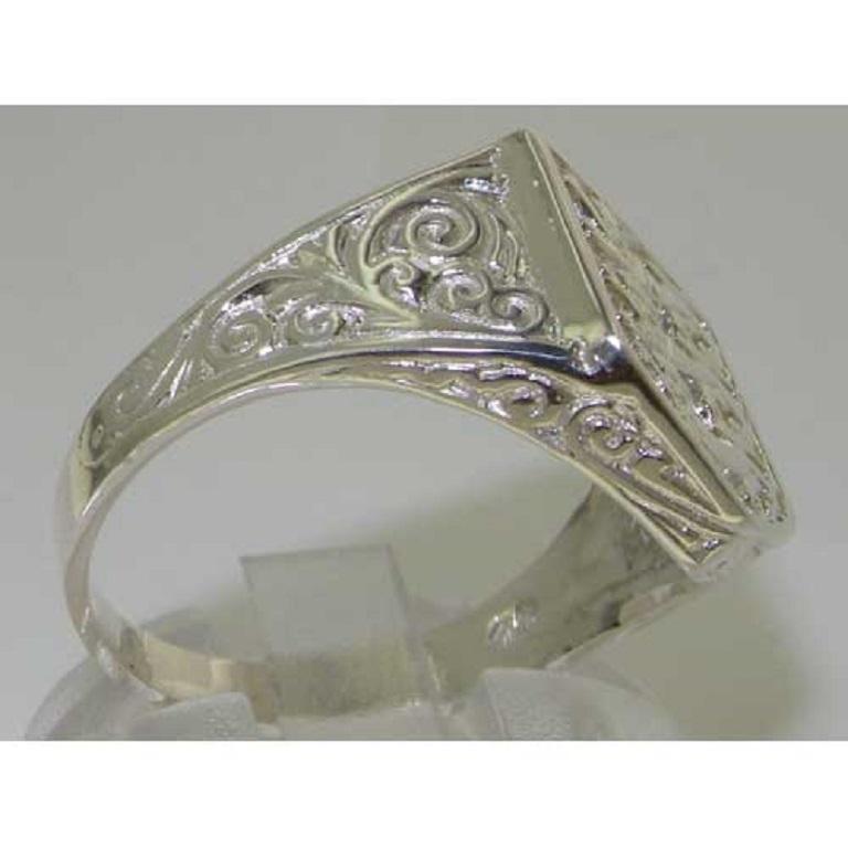 Customizable Sterling Silver England Three Lions Signet Ring For Sale ...