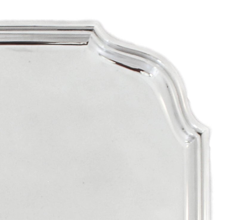 Sterling Silver English Salver For Sale at 1stDibs