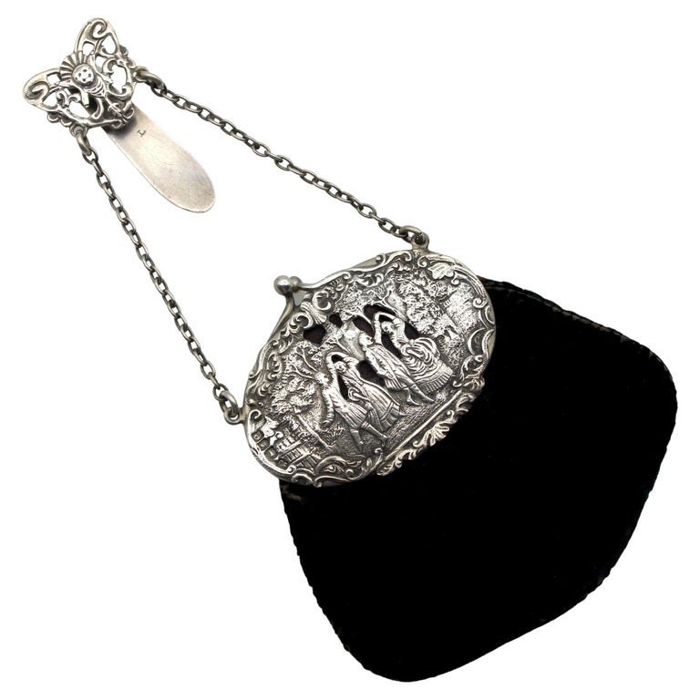 Sterling Silver Evening Bag or Purse, circa 1900 London by Samuel Jacob ...