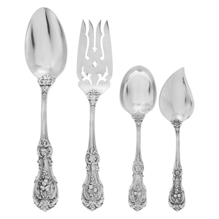Sterling Silver Flatware Set Francis the First Patented in 1907 by Reed ...