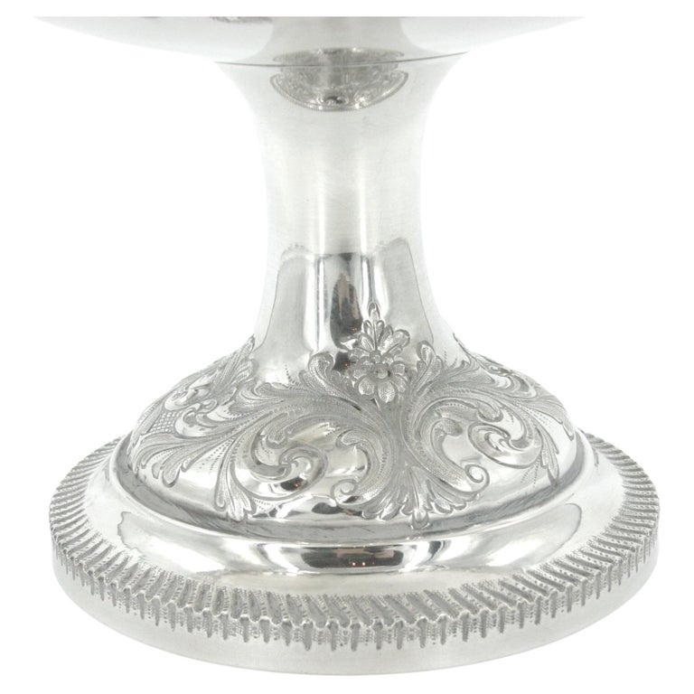 Sterling Silver Footed Centerpiece Bowl For Sale at 1stDibs