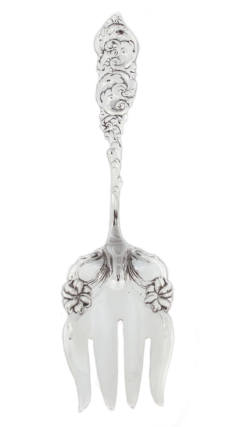 Sterling Silver Fork and Spoon For Sale at 1stDibs