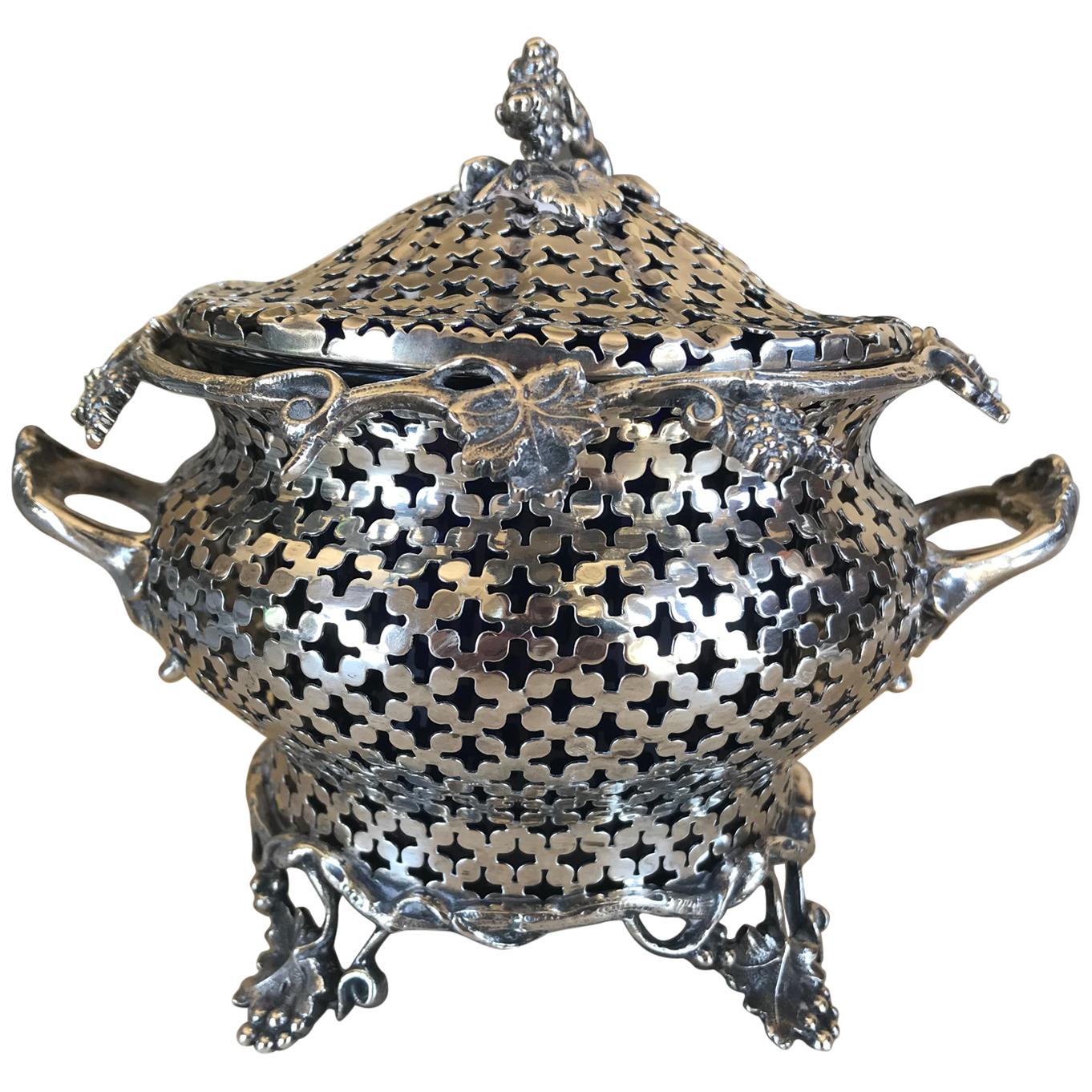 French, Sterling Silver, Oval Tureen and Cover Tetard Freres, Paris at ...