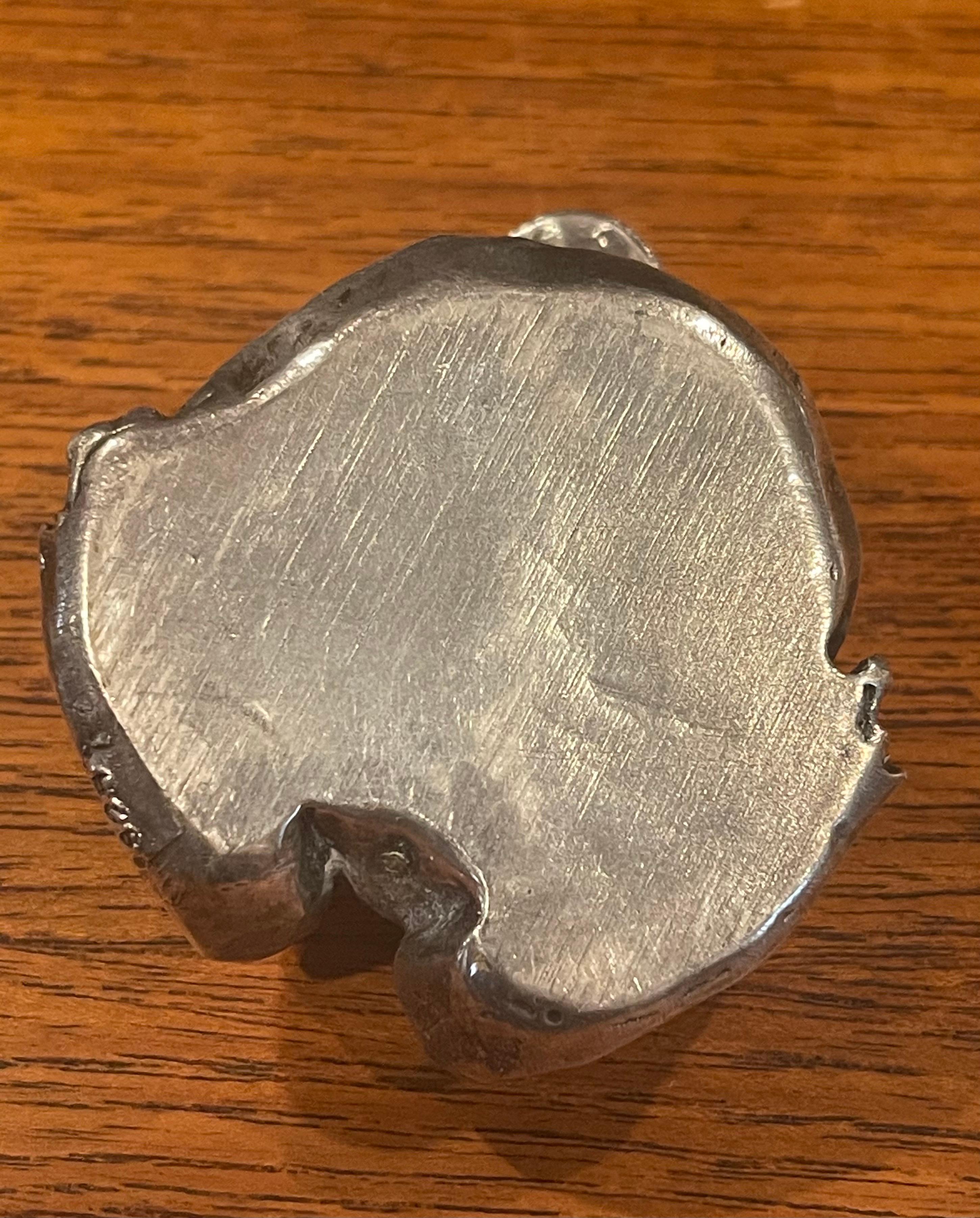 Sterling Silver Frog / Toad Sculpture / Paperweight at 1stDibs ...