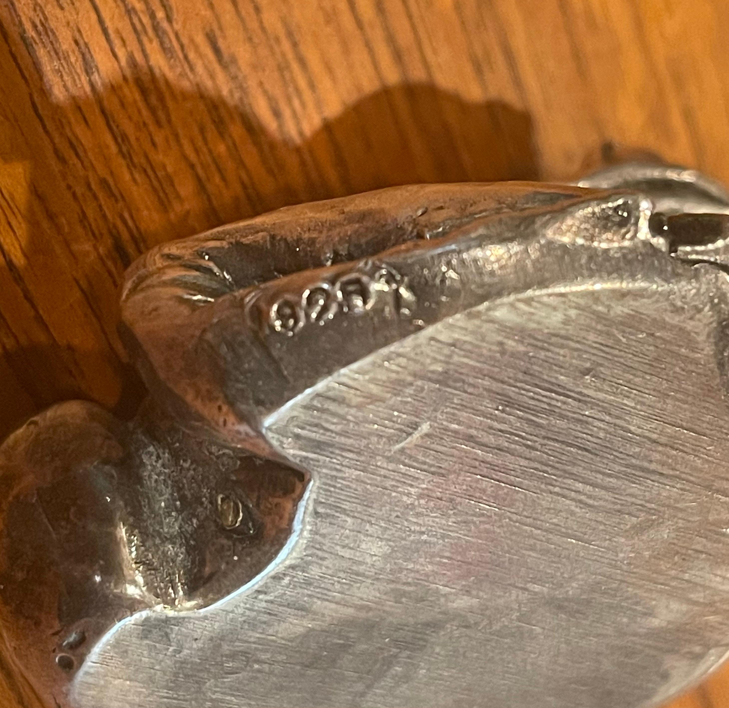 Sterling Silver Frog / Toad Sculpture / Paperweight at 1stDibs ...