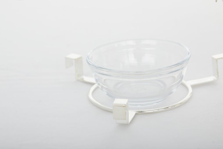 Sterling Silver / Gilt Tableware Caviar Service For Sale at 1stDibs