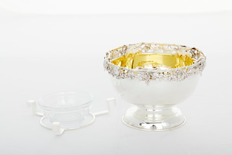 Sterling Silver / Gilt Tableware Caviar Service For Sale at 1stDibs