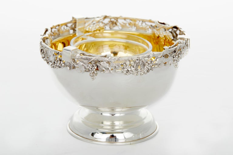 Sterling Silver / Gilt Tableware Caviar Service For Sale at 1stDibs