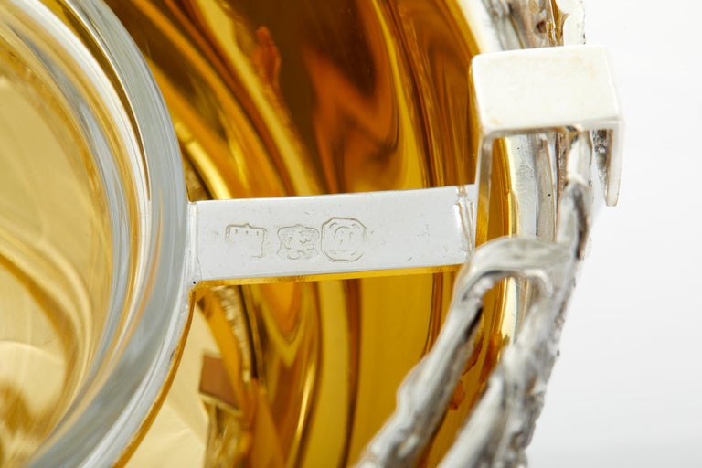 Sterling Silver / Gilt Tableware Caviar Service For Sale at 1stDibs