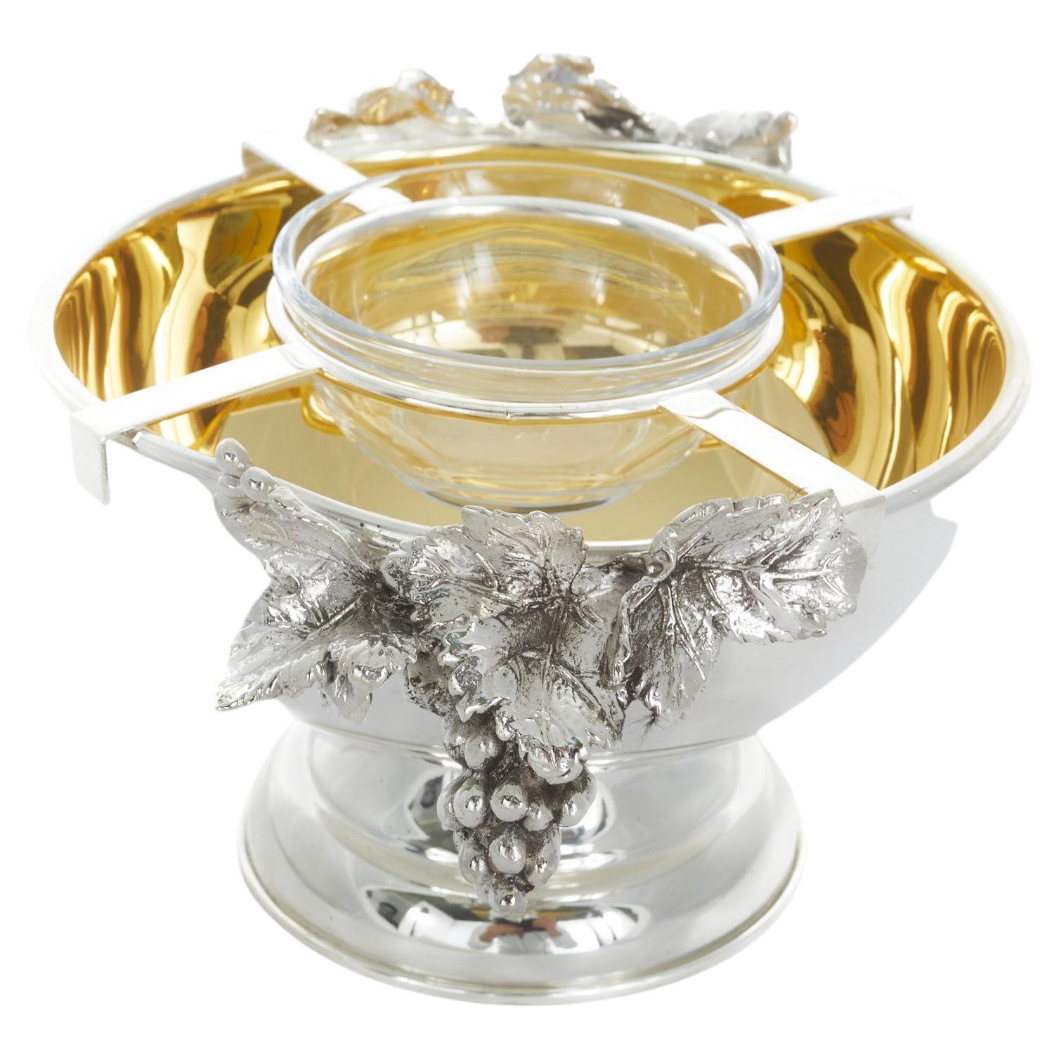 Sterling Silver / Gilt Tableware Caviar Service For Sale at 1stDibs