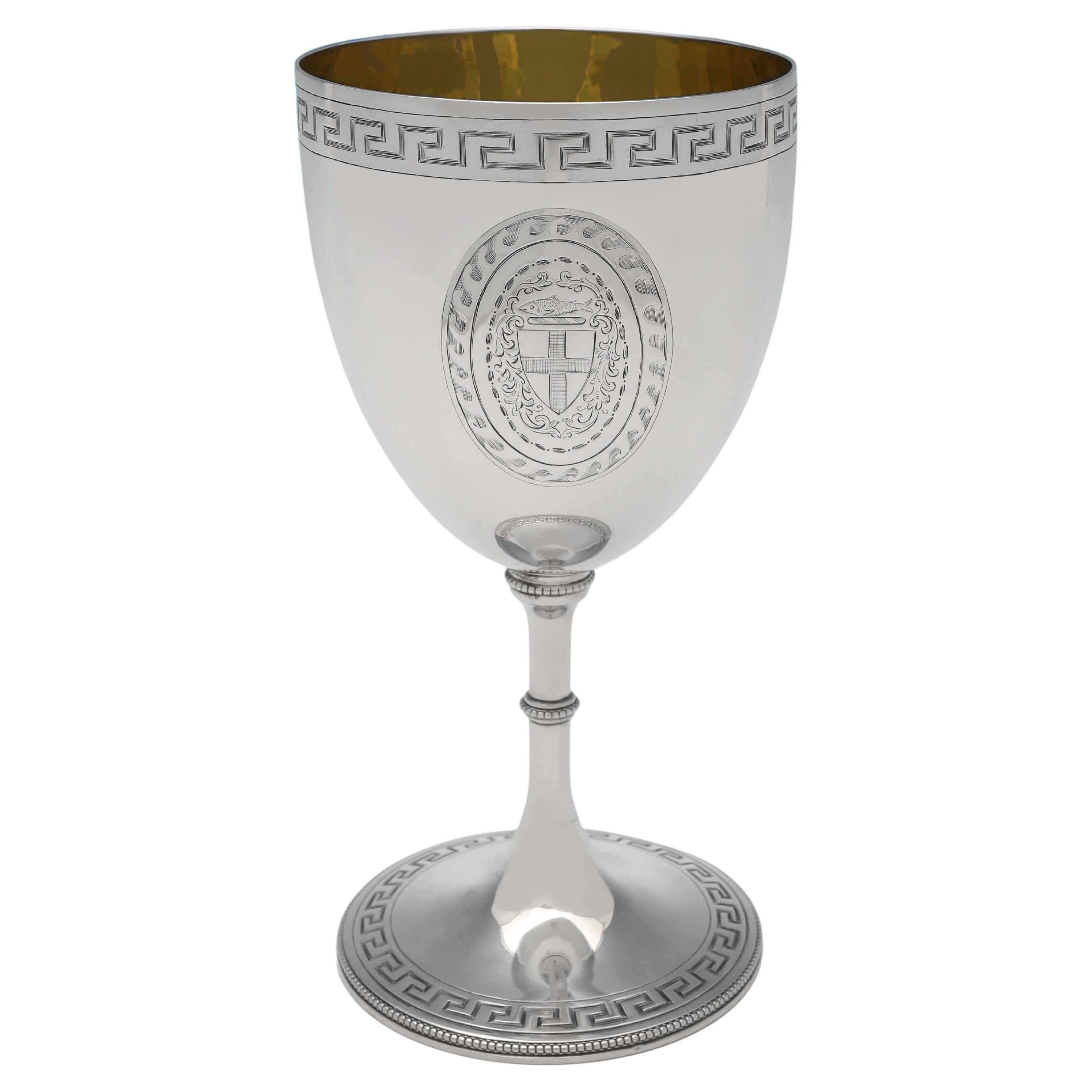 Antique Victorian Sterling Silver Goblet at 1stDibs