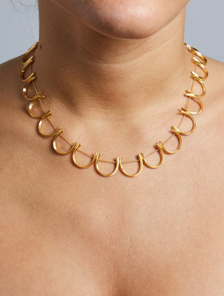 Sterling Silver Gold-Plated Round Petal Shaped Motif Greek Chain ...