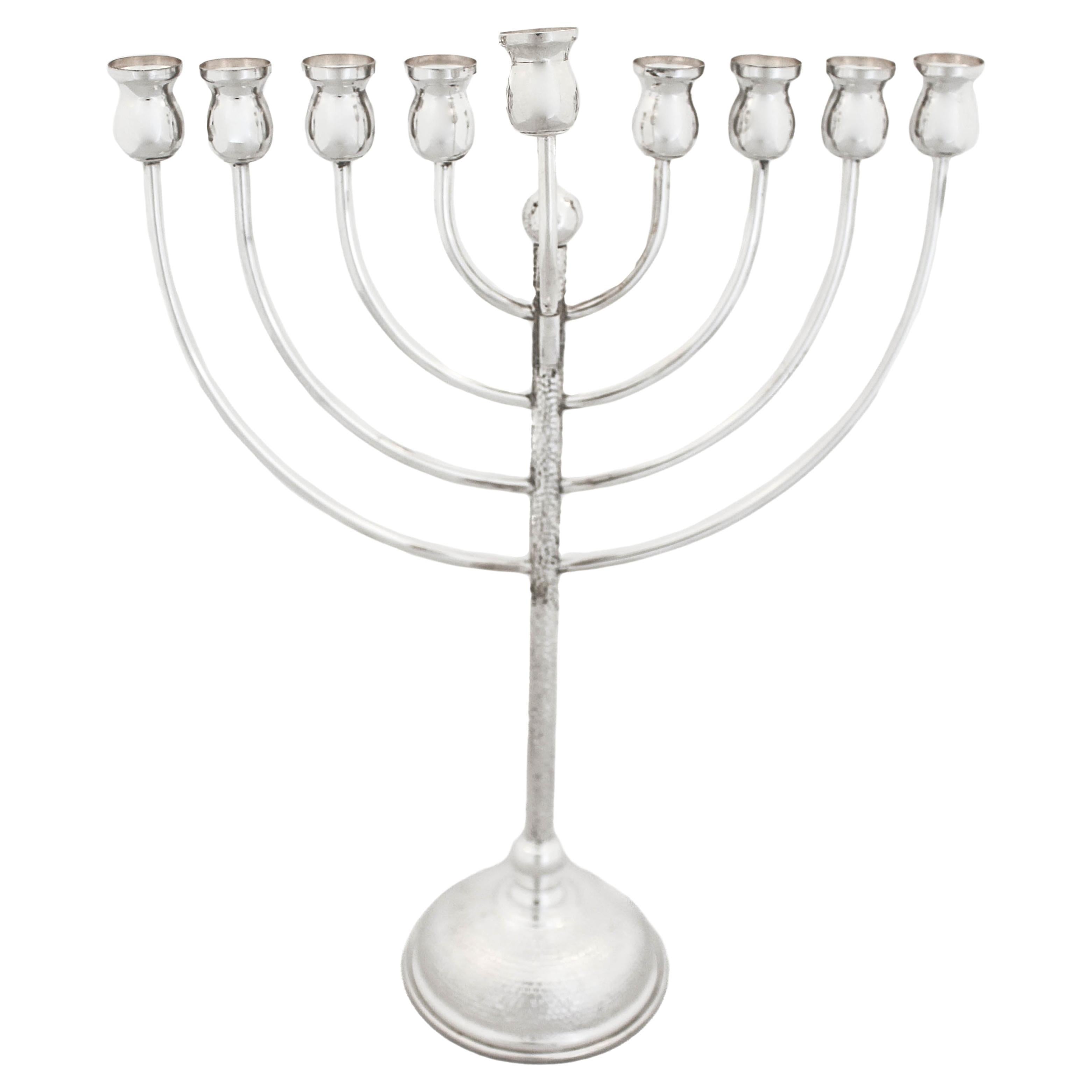 Sterling Silver Menorah For Sale at 1stDibs