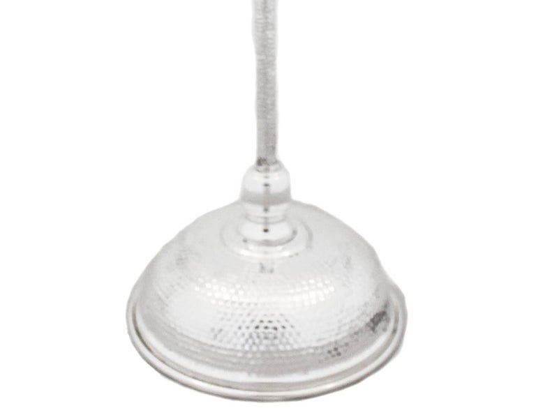Sterling Silver Hammered Menorah For Sale at 1stDibs