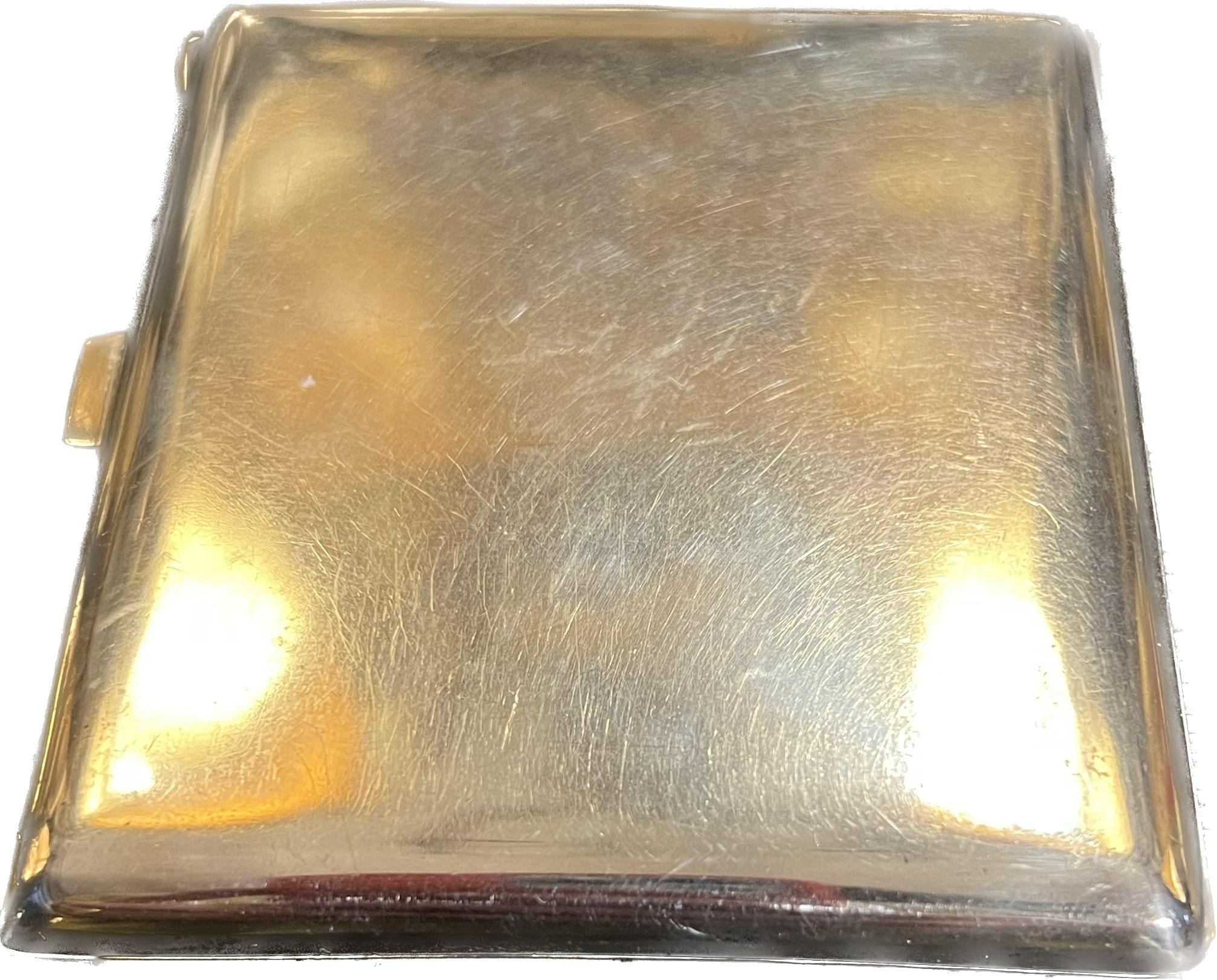 Sterling Silver Hand Painted Enamel Cigarette Case Signed by F. V ...