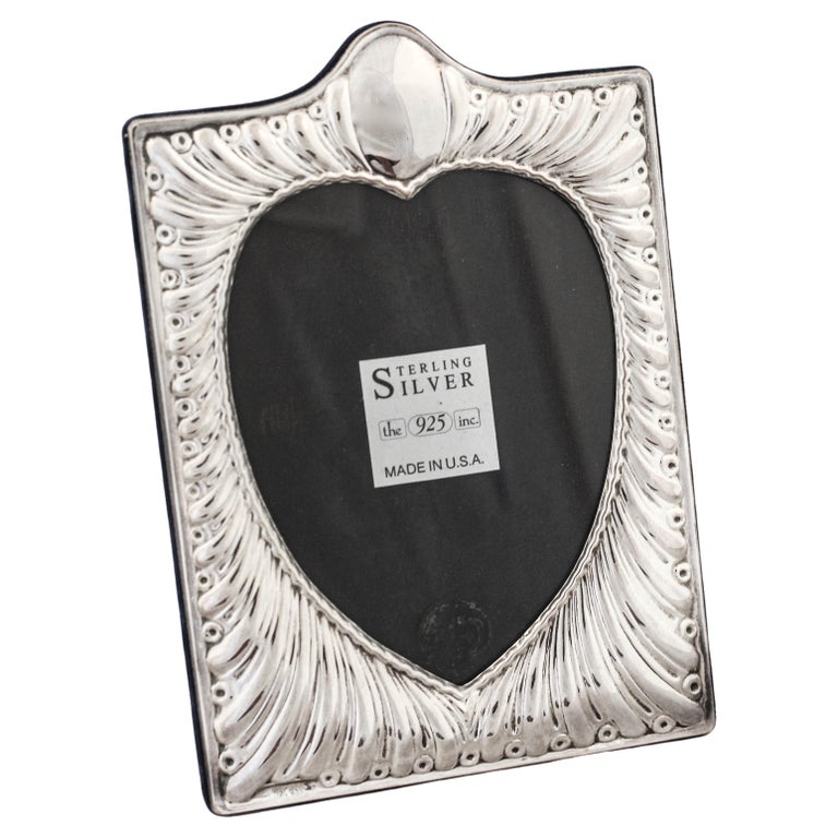 Sterling Silver Heart Frame For Sale at 1stDibs
