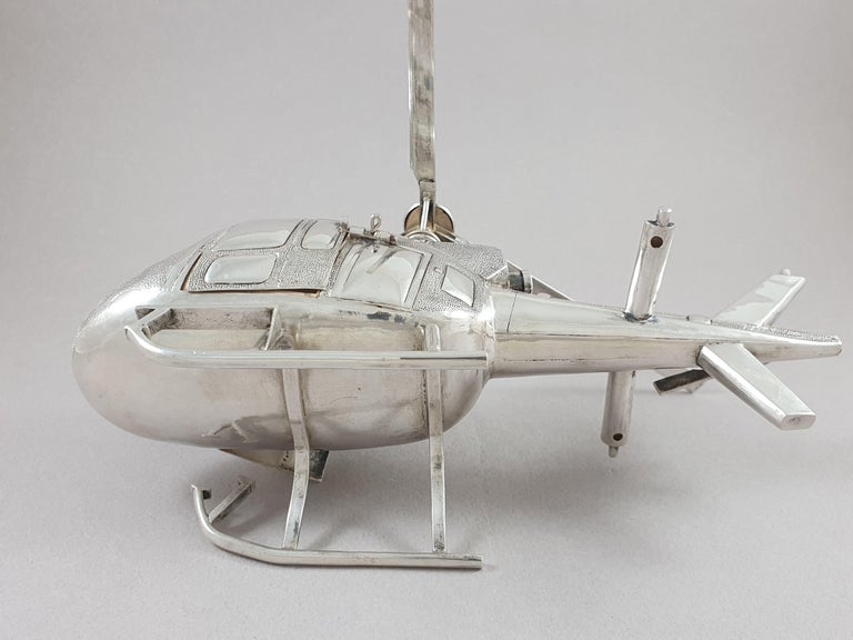 Sterling Silver Helicopter at 1stDibs