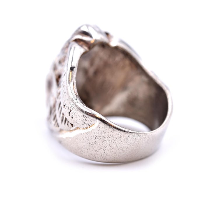 Sterling Silver Indian Head Ring at 1stDibs | indian head silver ring ...