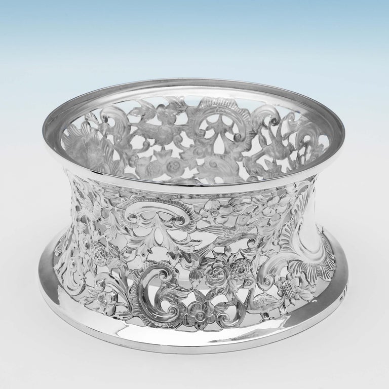 Victorian Antique Irish Sterling Silver Dish Ring from Dublin, 1895 at ...