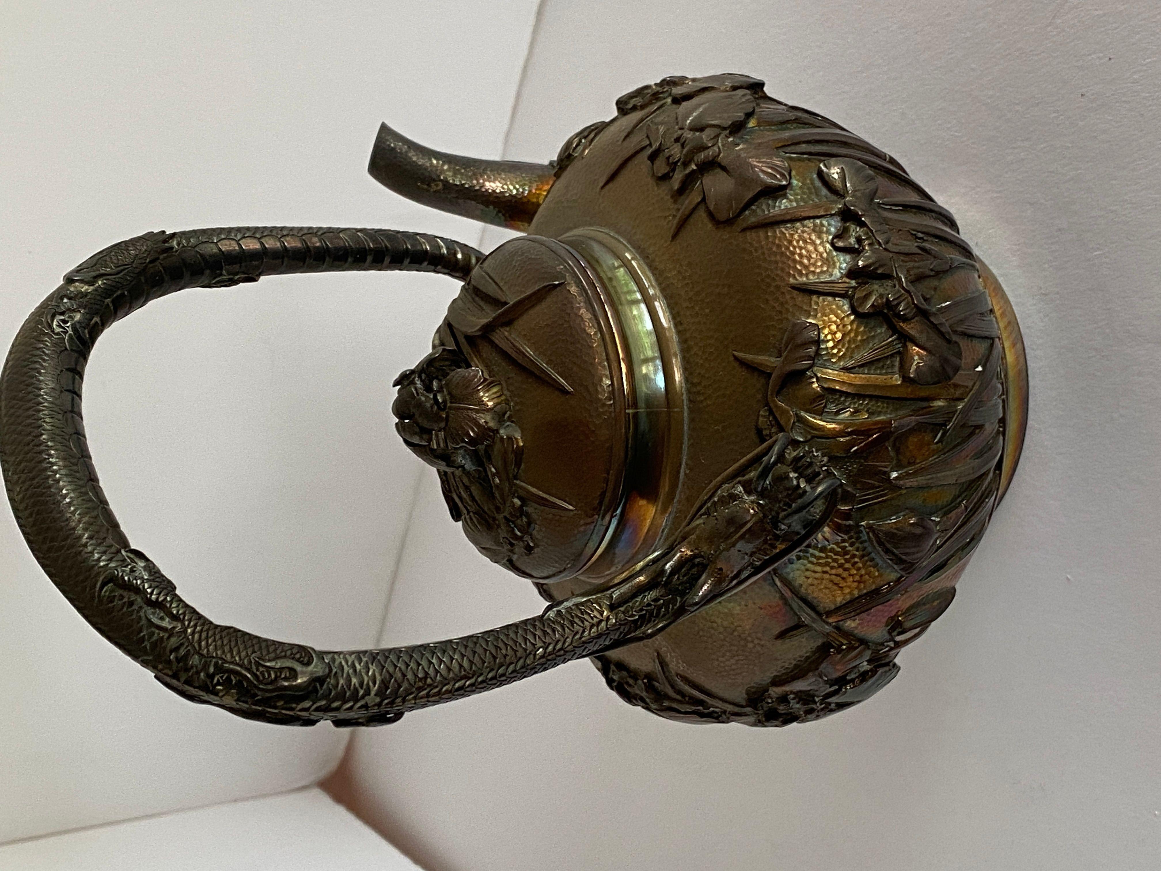 Sterling Silver Japanese Dragon Tea Set by Arthur and Bond Yokohama at ...