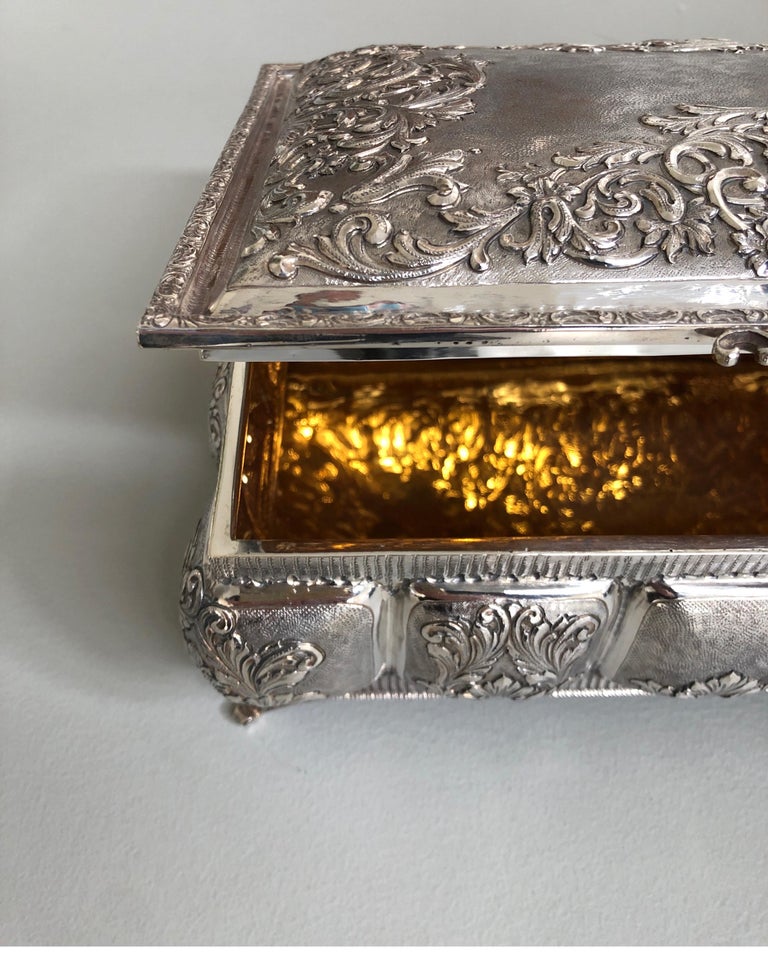 Sterling Silver Jewellery Box, Completely Handmade, Made in Italy For ...