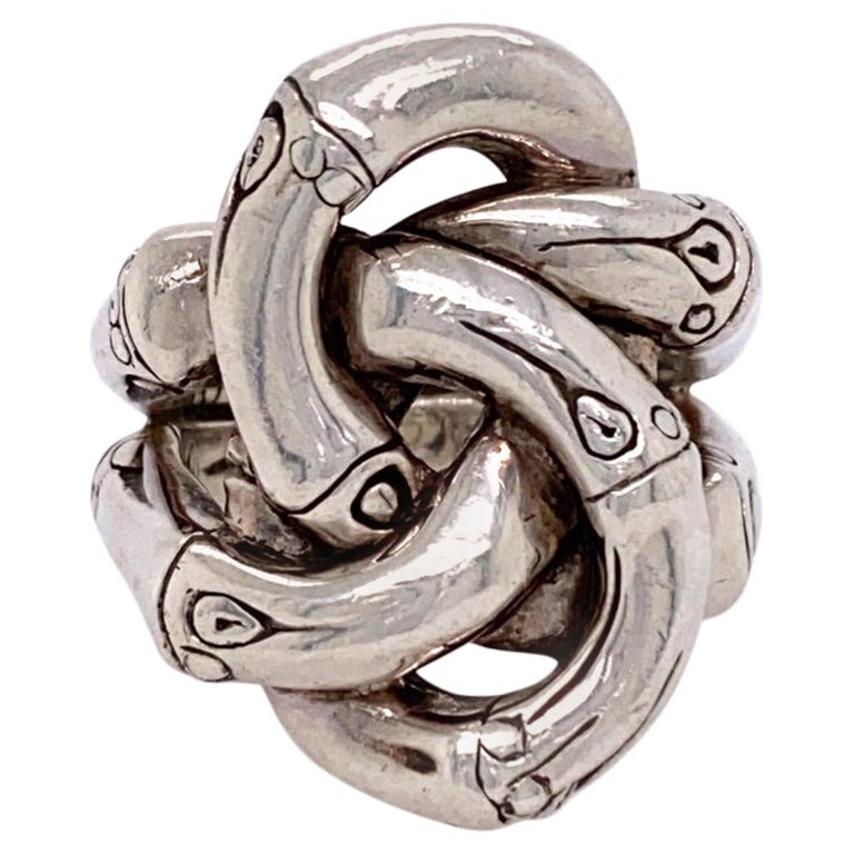 Sterling Silver John Hardy Bamboo Knot Ring at 1stDibs