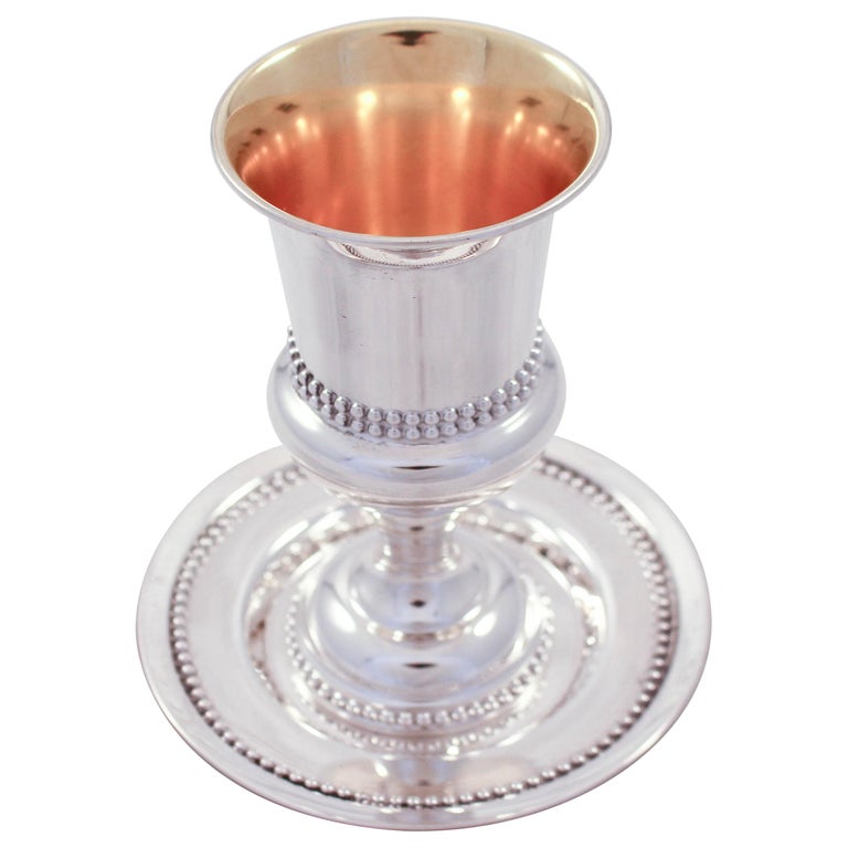 Sterling Silver Kiddush Set For Sale at 1stDibs
