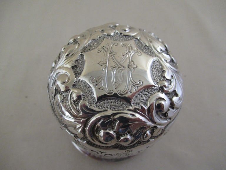 Sterling Silver LARGE REPOUSSE LIGHTHOUSE SUGAR CASTOR Hallmarked ...