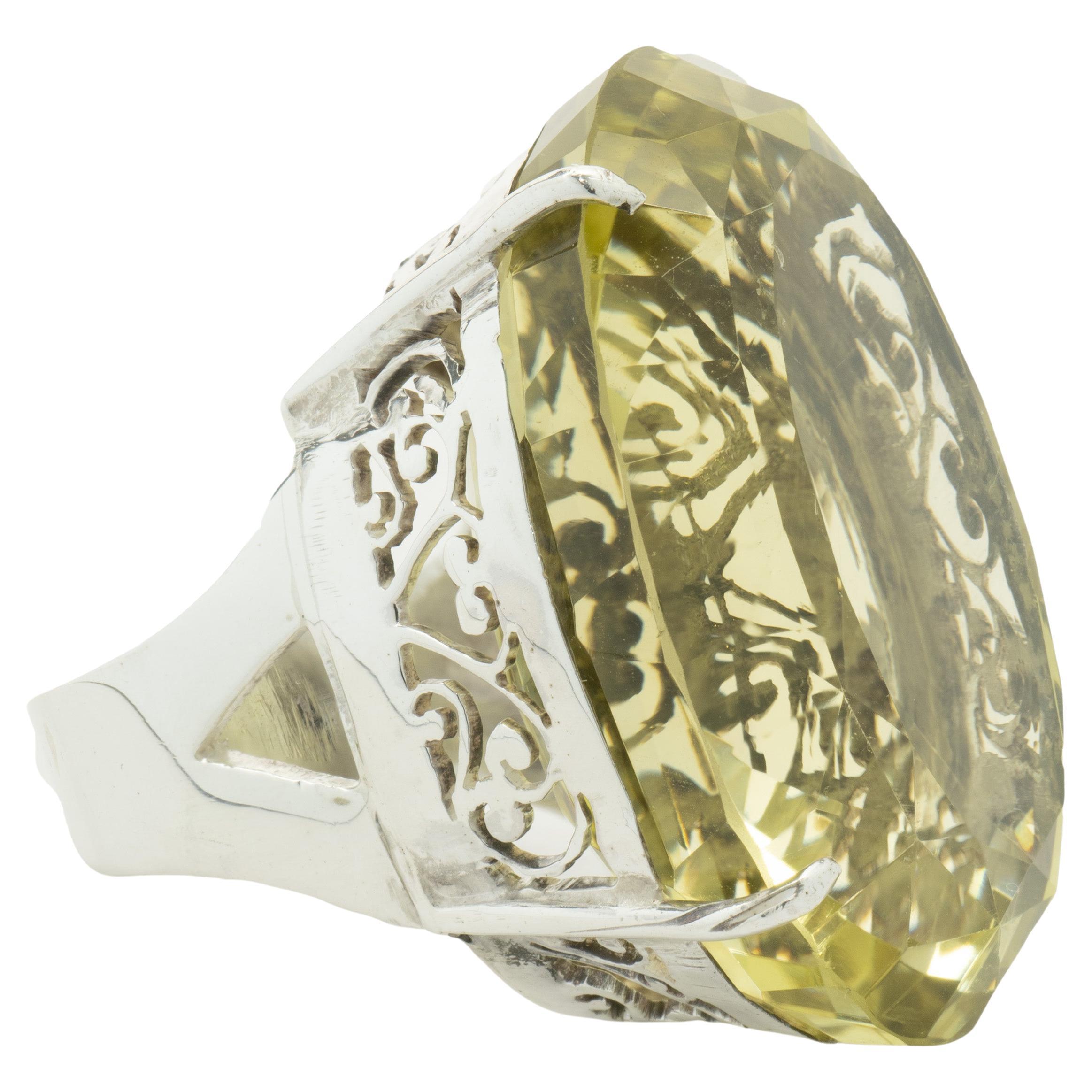 Paul Amey "Lemon Sherbet" Sterling Silver, Gold Lemon Quartz and ...