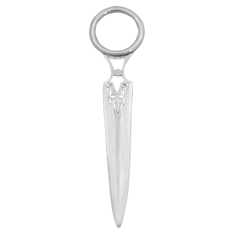 Sterling Silver Letter Opener and Magnifying Glass For Sale at 1stDibs