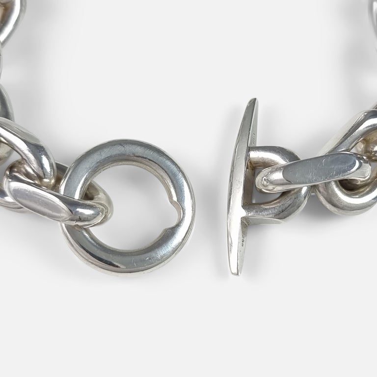 Sterling Silver Marine Link Bracelet, Bjarne Nordmark Henriksen at 1stDibs