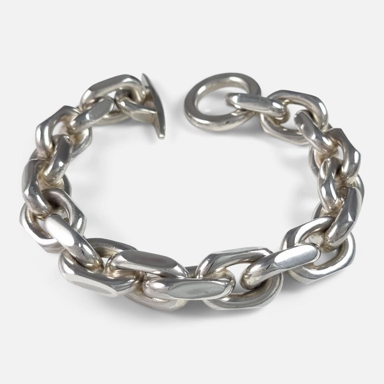Sterling Silver Marine Link Bracelet, Bjarne Nordmark Henriksen at 1stDibs