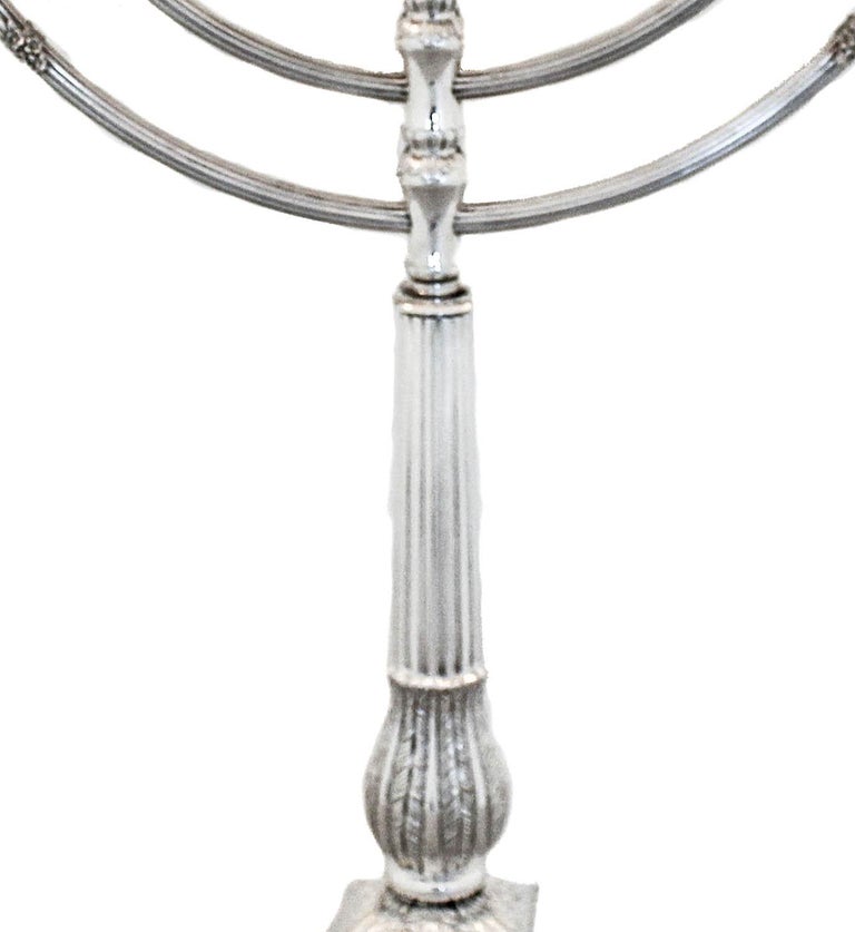 Sterling Silver Menorah For Sale at 1stDibs