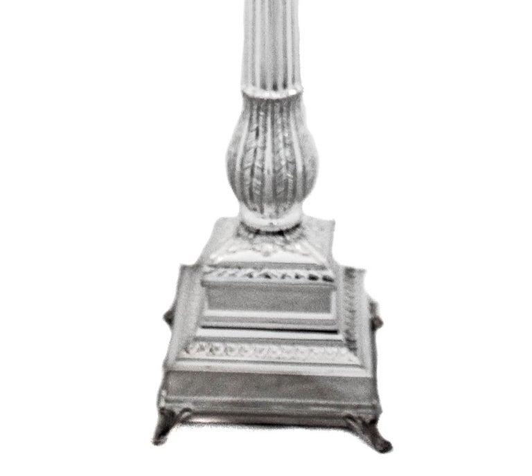 Sterling Silver Menorah For Sale at 1stDibs