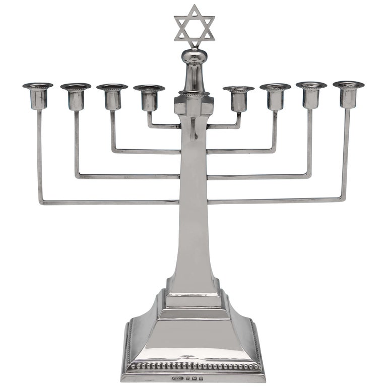 Sterling Silver Menorah at 1stdibs
