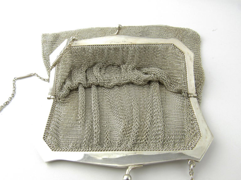 Sterling Silver Mesh Purse at 1stDibs