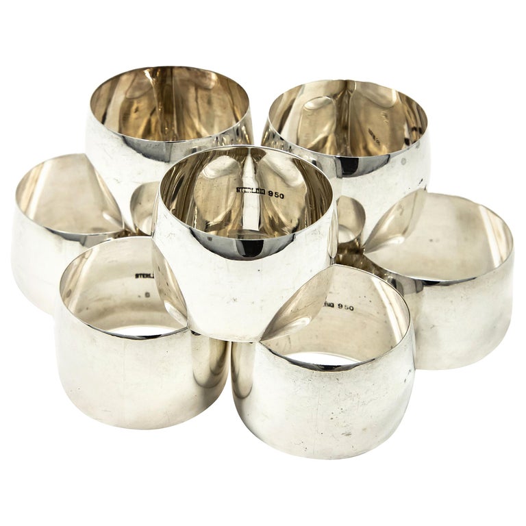 Sterling Silver Napkin Rings at 1stDibs