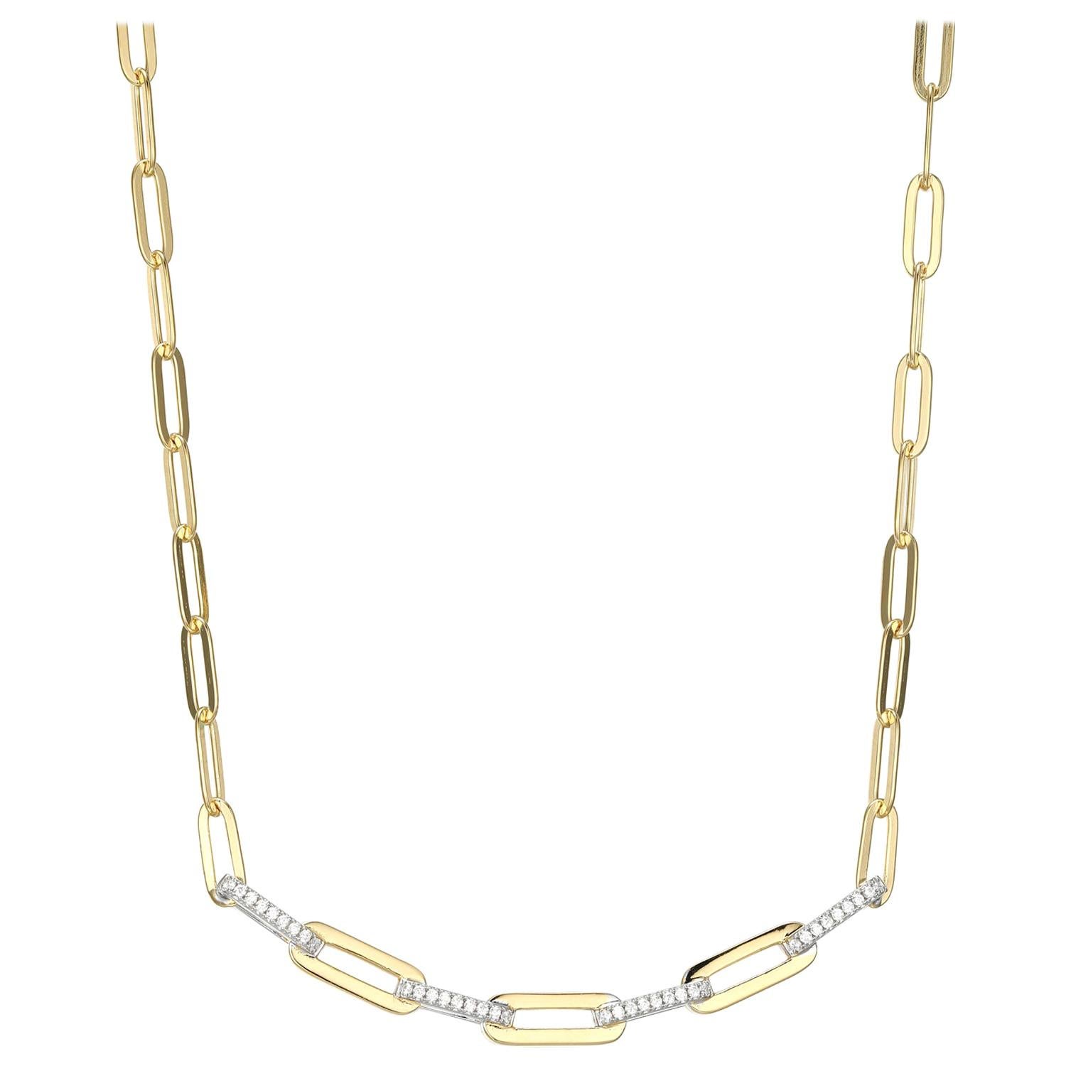 Tacori 925 Sterling Silver Oval Chain Link Choker Necklace at 1stDibs