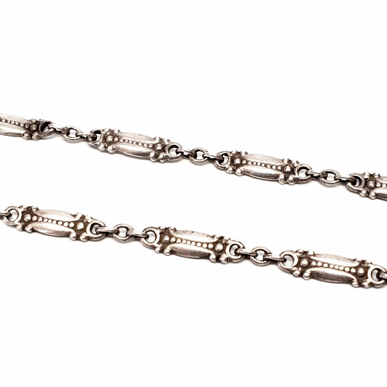 Sterling Silver Onyx Marcasite Cross Pendant with Chain at 1stDibs