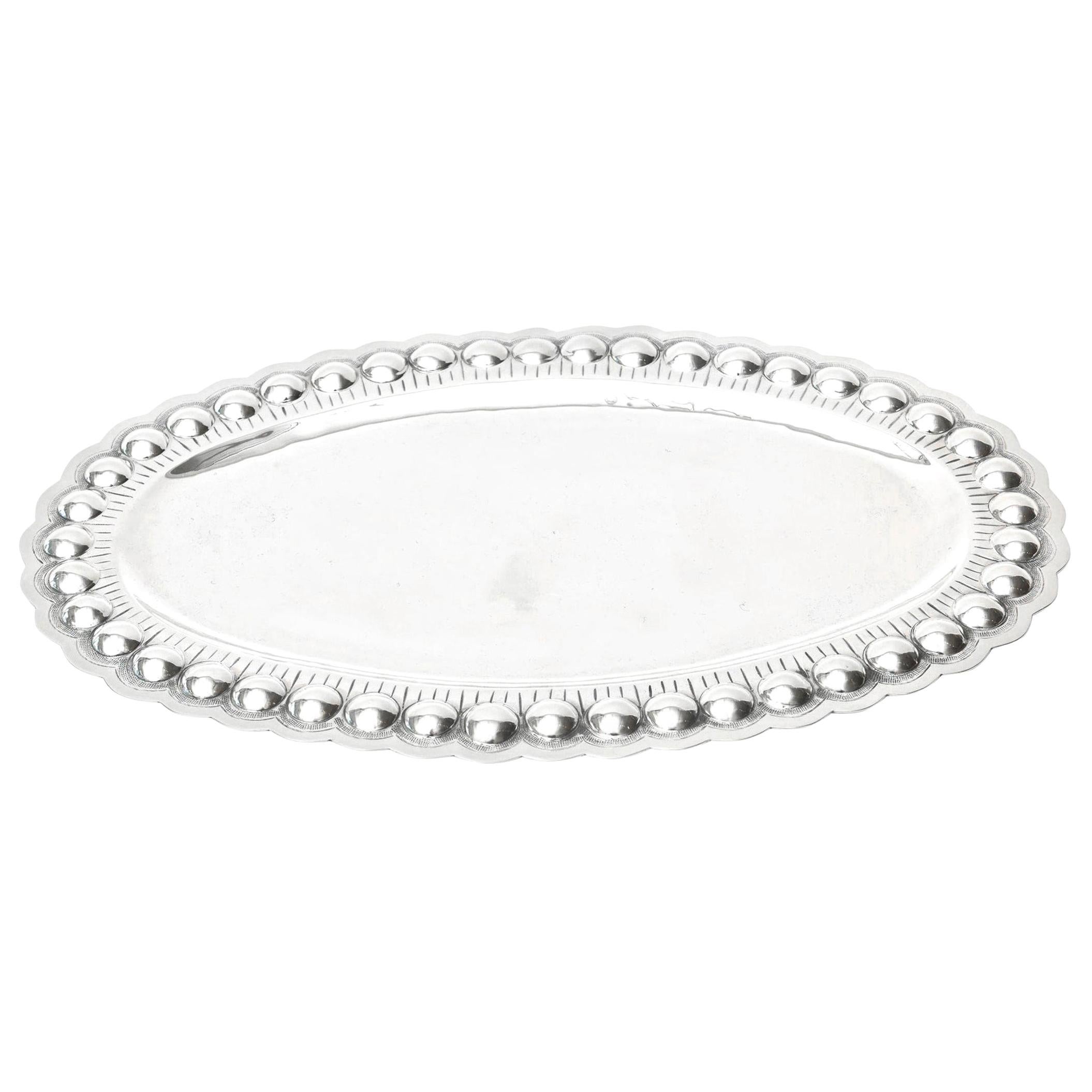 Los Castillo Sterling Silver and Copper Square Tray Mid-Century Modern ...